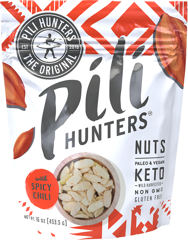Pili Hunters™ Sprouted Wild Pili Nuts with Spicy Labuyo Chili